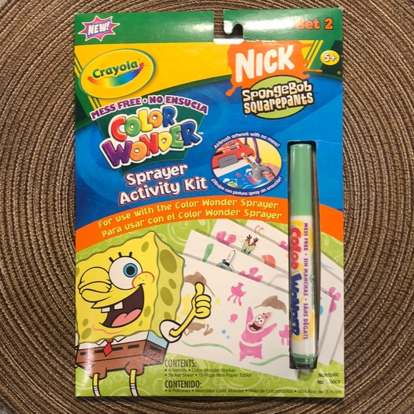 SpongeBob Squarepants | Toys | Crayola Spongebob Sprayer Activity Kit ...